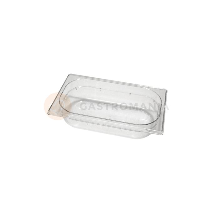 Pojemnik GN 1/3 200 mm z przezroczystego poliwęglanu | REDFOX, GNP-1/3-200