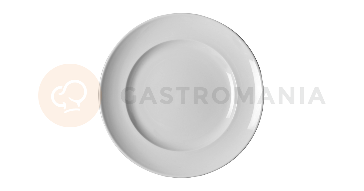Talerz płaski - okrągły o średnicy 31 cm, biała porcelana | RAK ...