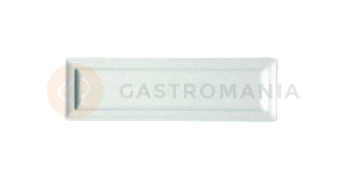 Talerz płaski - prostokątny 21x7 cm, biała porcelana | RAK, Classic Gourmet