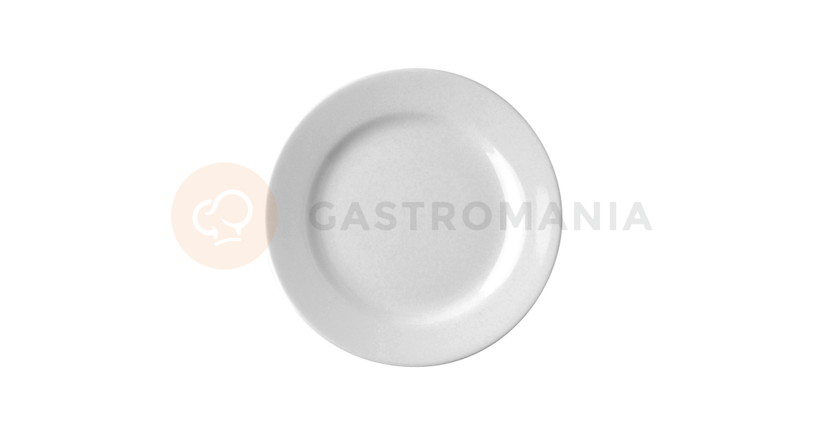 Talerz płaski o średnicy 15 cm, biała porcelana | RAK, Banquet