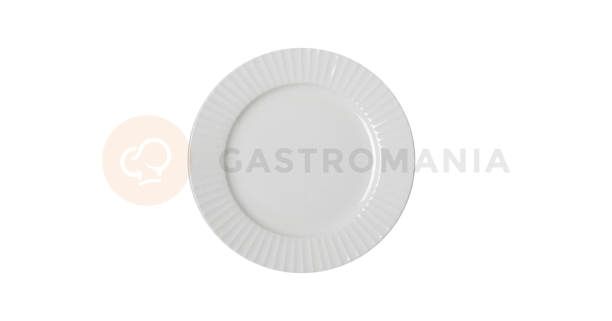 Talerz płaski o średnicy 31 cm, biała porcelana | RAK, Metropolis