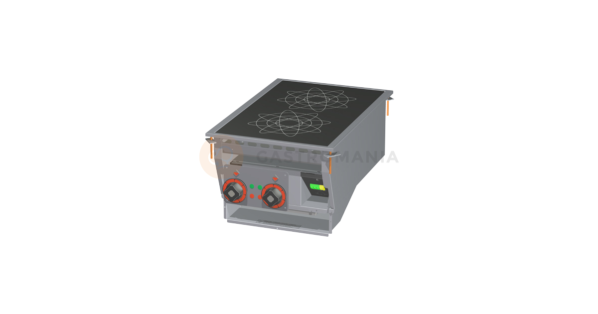 Kuchnia stołowa elektryczna indukcyjna 2x5 kW, 400x600x310 mm | RM ...
