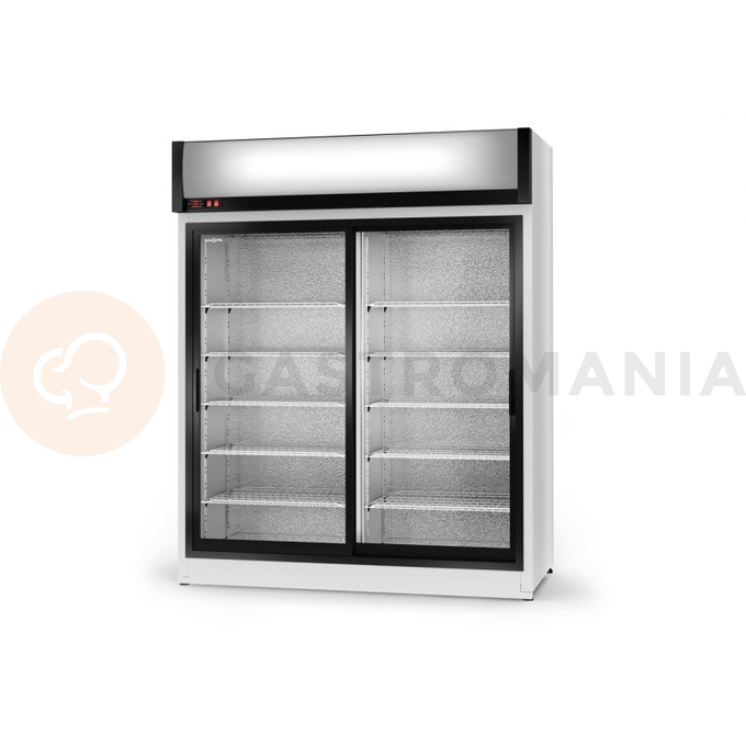 Szafa chłodnicza jednostronnie przeszklona z drzwiami rozsuwanymi ...