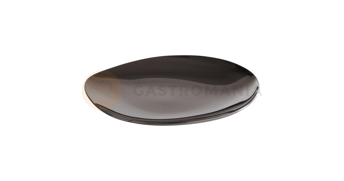 Talerz do serwowania 90x90x10 mm, czarny | APS, Pebble