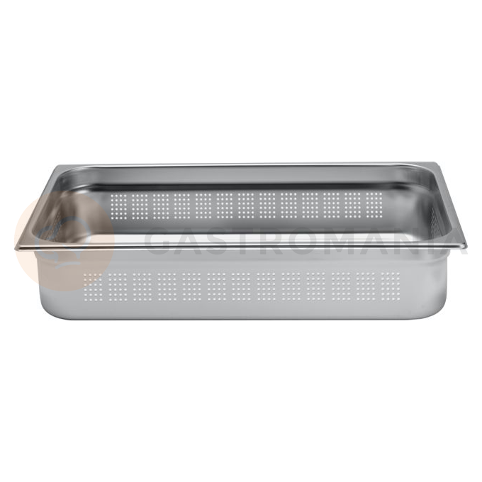 Perforowany pojemnik nierdzewny GN 1/1 100 mm | HENDI, Profi Line