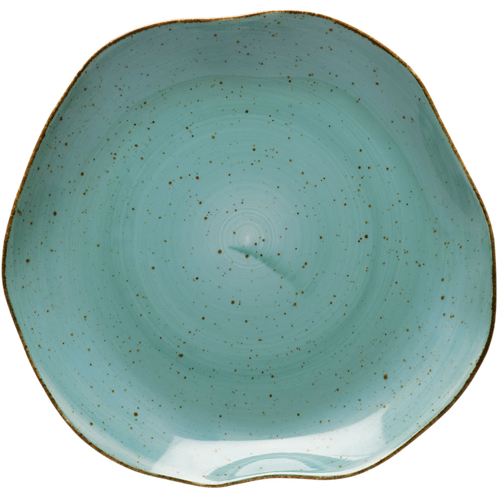 Talerz płytki, kolor morski, 250 mm | LUBIANA, Stone Age